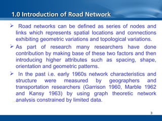 Review of road network | PPT