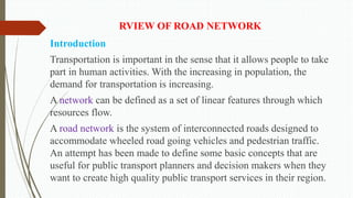 Review of road network design | PPTX