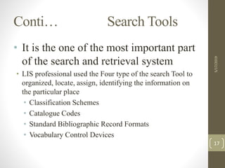 Review of search and retrieval strategies | PPTX