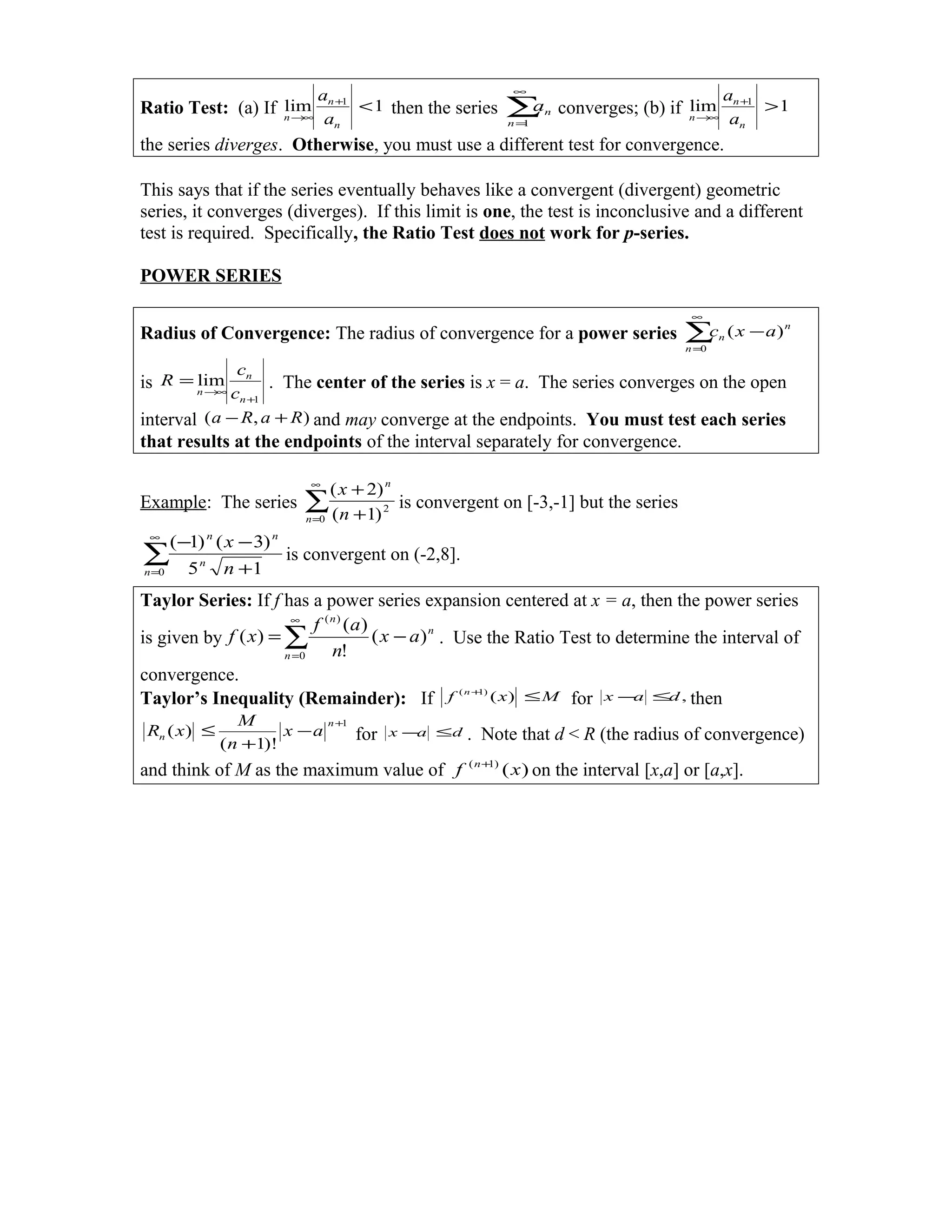 Review of series | DOC