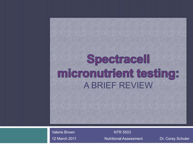 Review of spectra cell | PPTX
