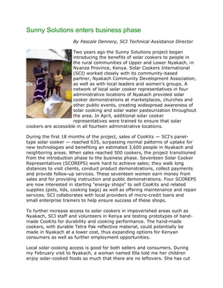 Solar Cooker Review 2005 | PDF