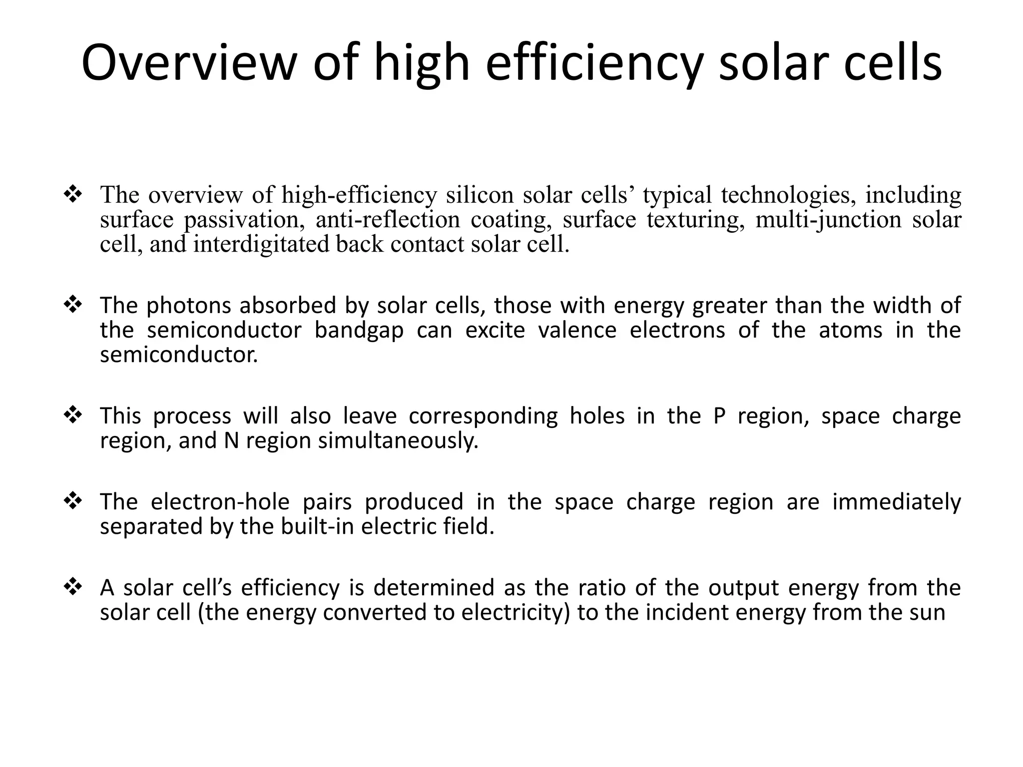Review of Technologies for High Efficiency Silicon Solar.pptx