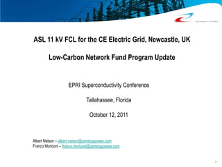 Review of the 11 KV saturated-core inductive FCL for the UK low-carbon ...