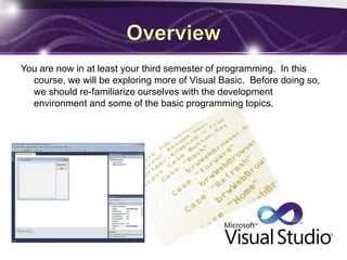 Advanced VB: Review of the basics | PPT