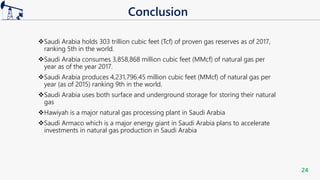 Review of The Development Status of Natural Gas in Saudi Arabia | PPTX