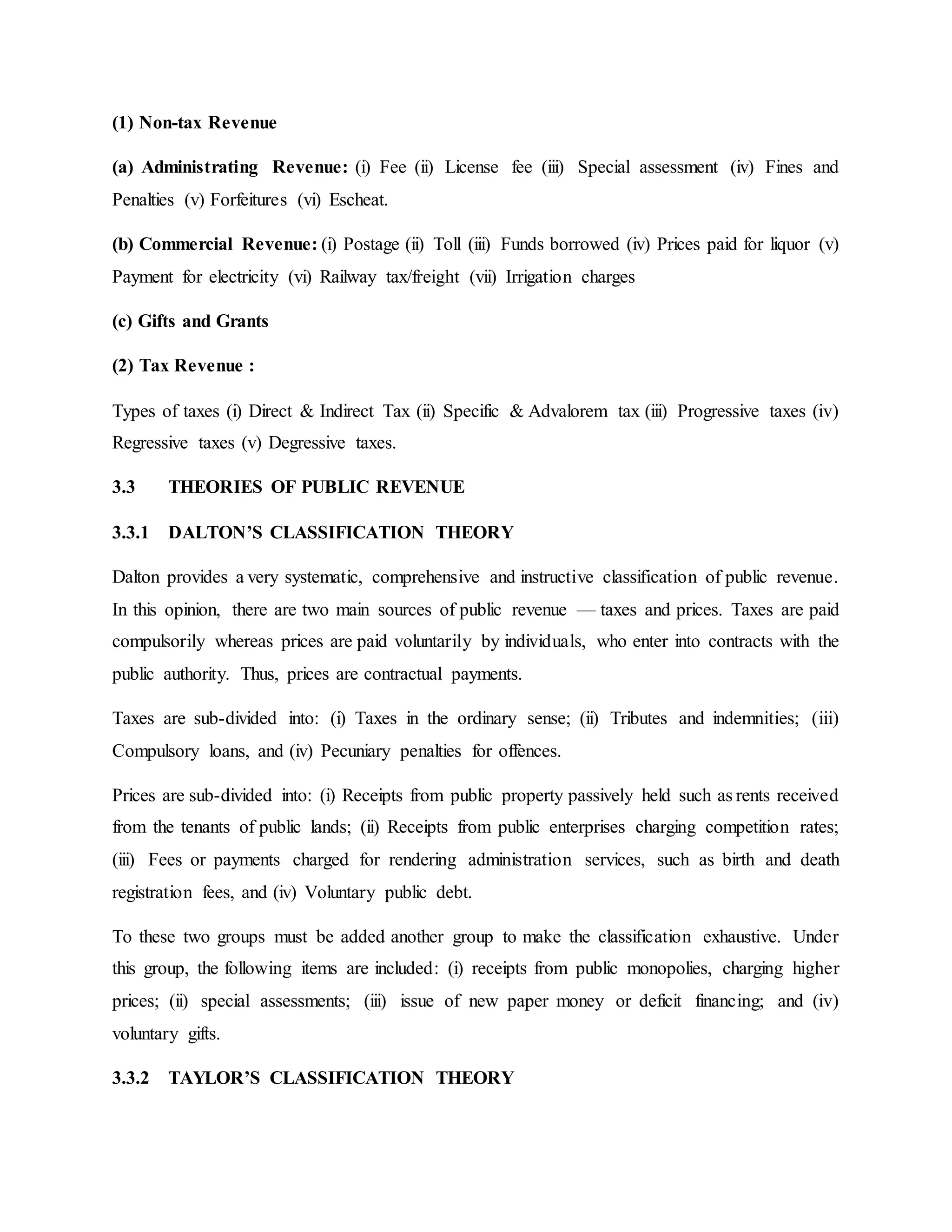 Review of theories of public expenditure and public revenue | DOCX