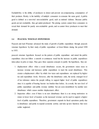 Review of theories of public expenditure and public revenue | DOCX