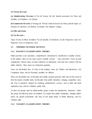 Review of theories of public expenditure and public revenue | DOCX