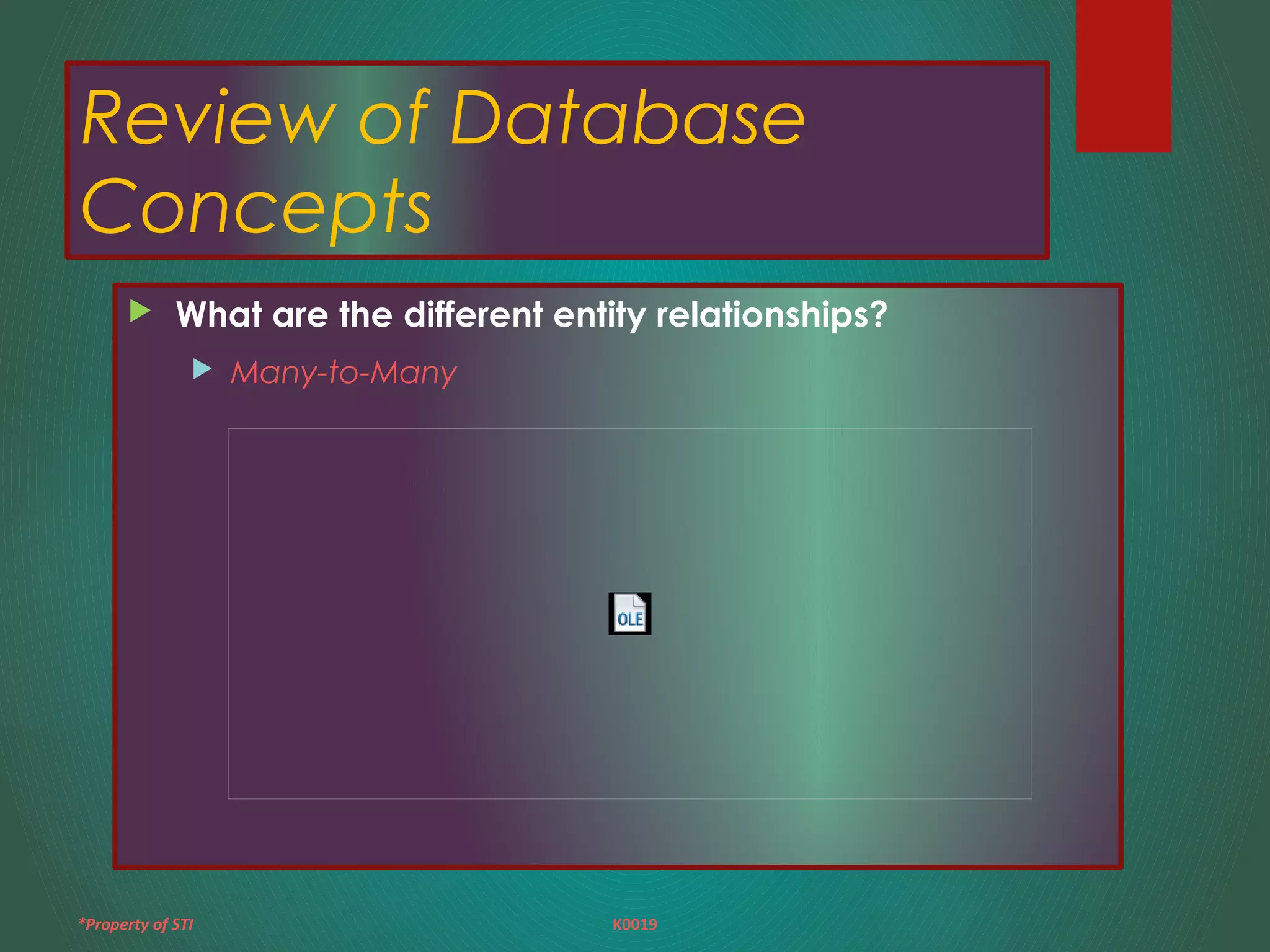 Review of theory of database | PPT