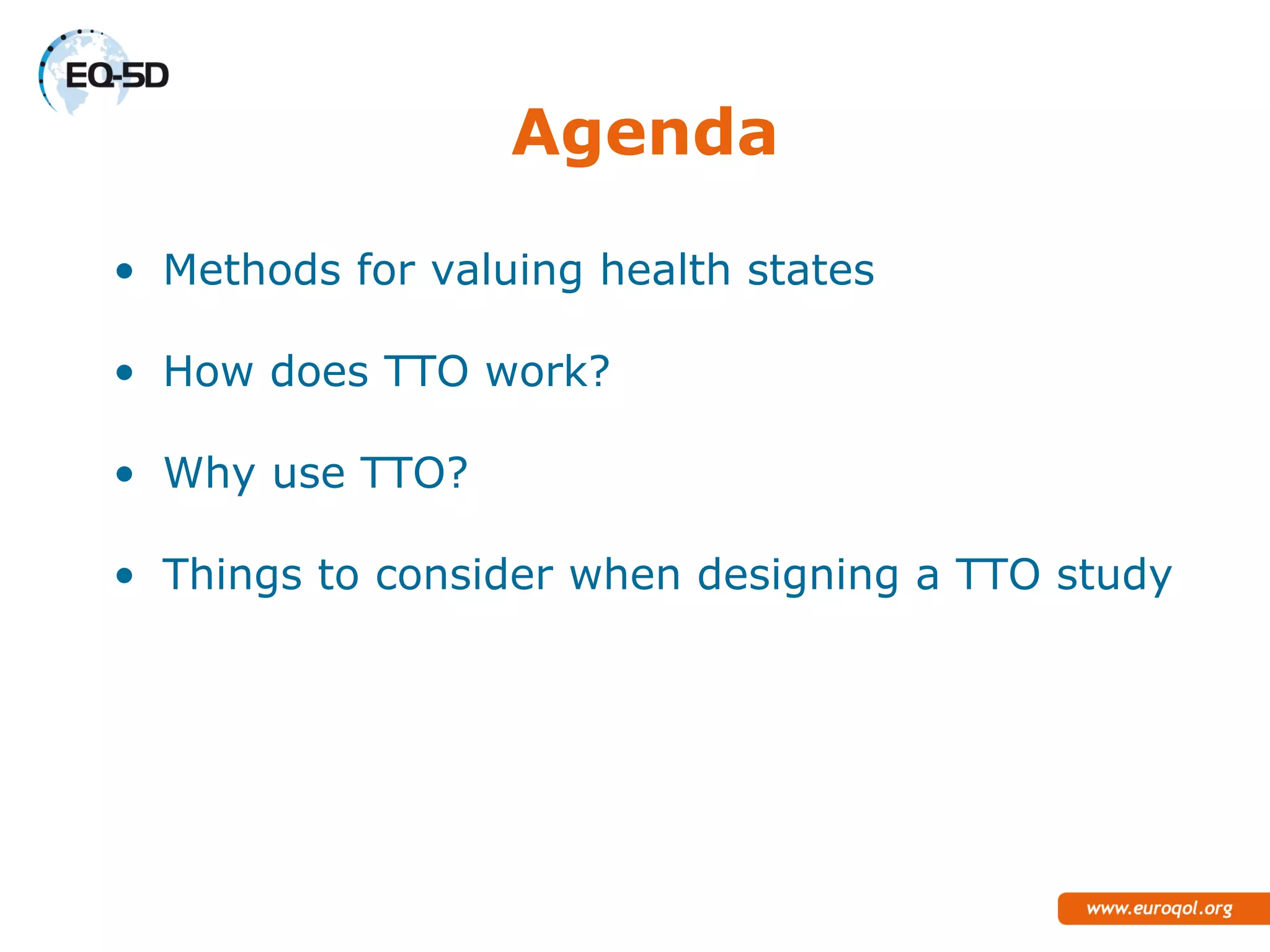 ISPOR Workshop: A Review of the TTO Method for Health State Valuation | PDF