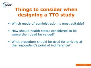 ISPOR Workshop: A Review of the TTO Method for Health State Valuation | PDF