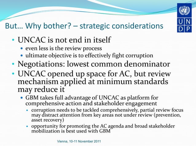 Review of UNCAC implementation -Going beyond the Minimum | PPTX ...
