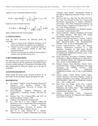 Review of various adaptive modulation and coding techniques in wireless ...