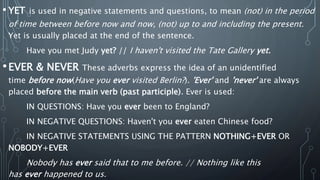 Review of verbal tenses | PPTX