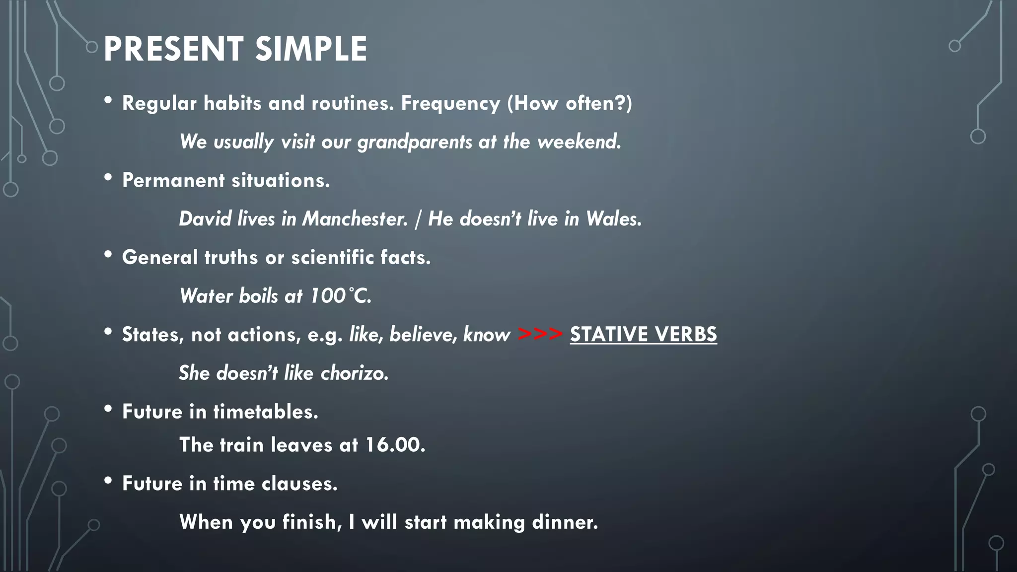 Review of verbal tenses. adl | PPT