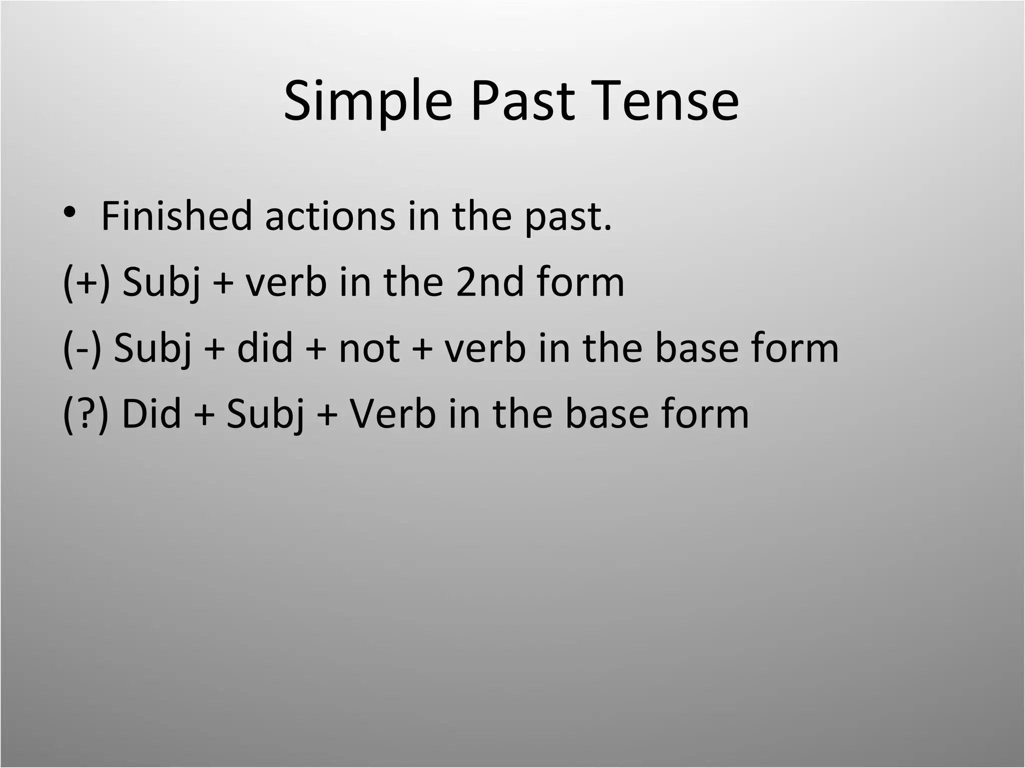 Review of verb forms | PPT