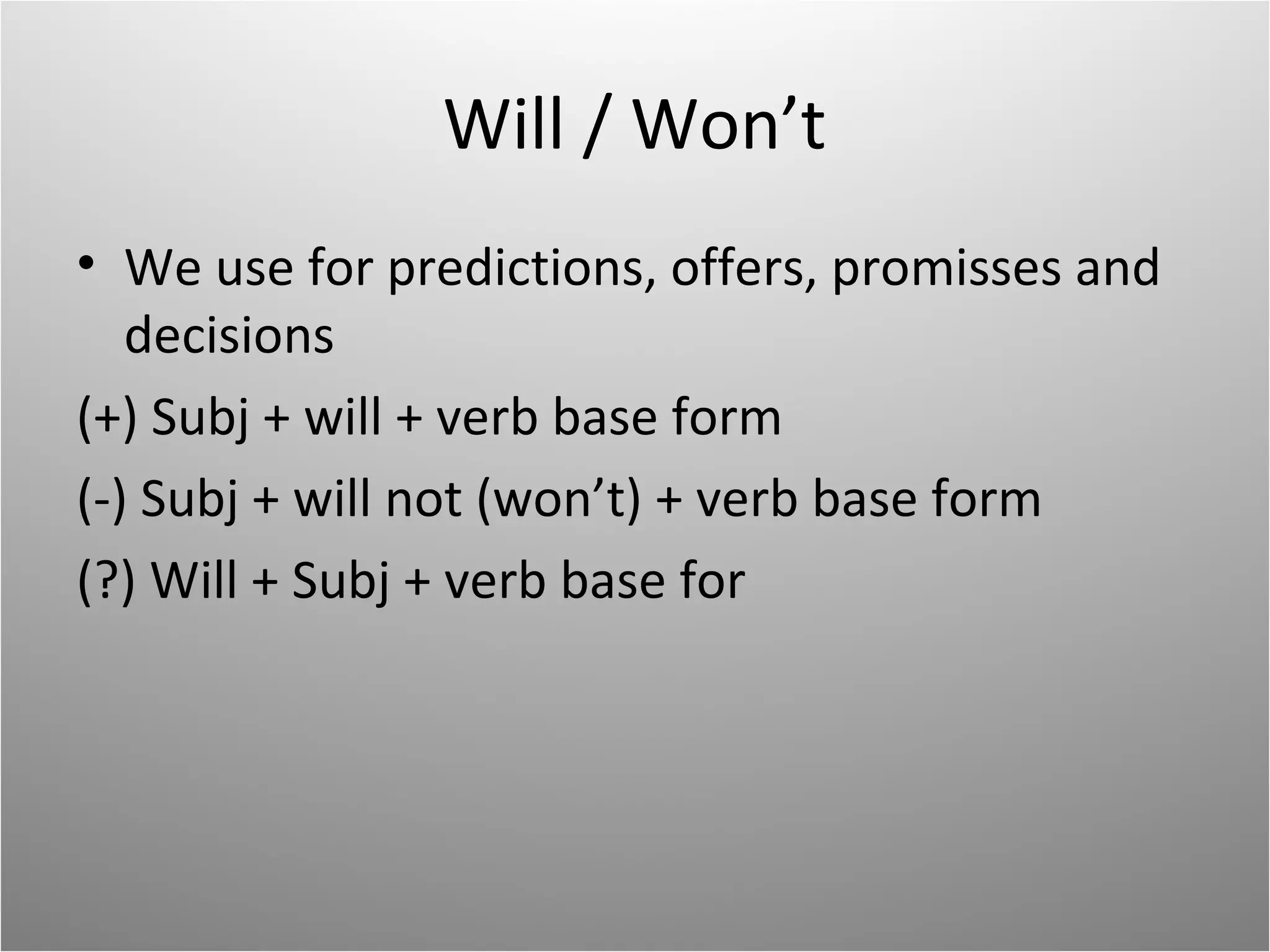 Review of verb forms | PPT