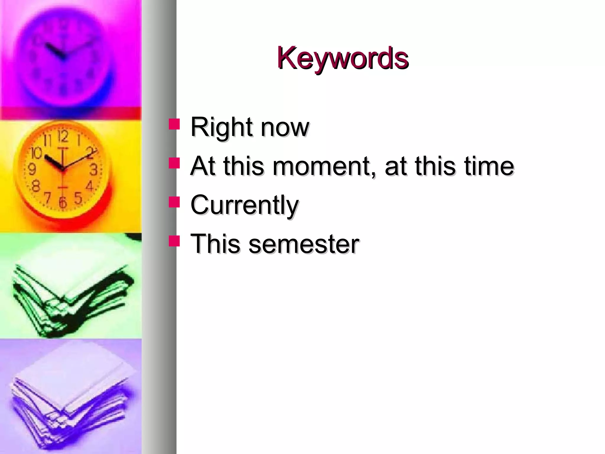 Review of verb tenses intermediate | PPT