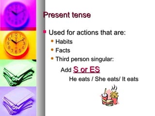 Review of verb tenses intermediate | PPT