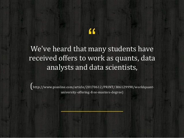 How to Apply To World Quant University's Financial Engineering Progra…