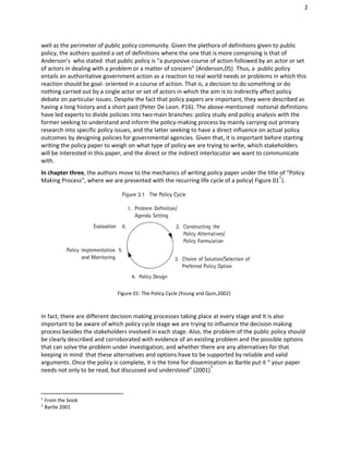 Review of Writing Effective Policy Papers Handbook | PDF