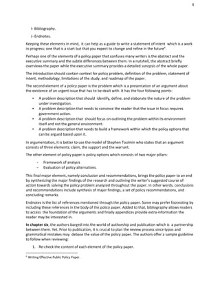 Review of Writing Effective Policy Papers Handbook | PDF