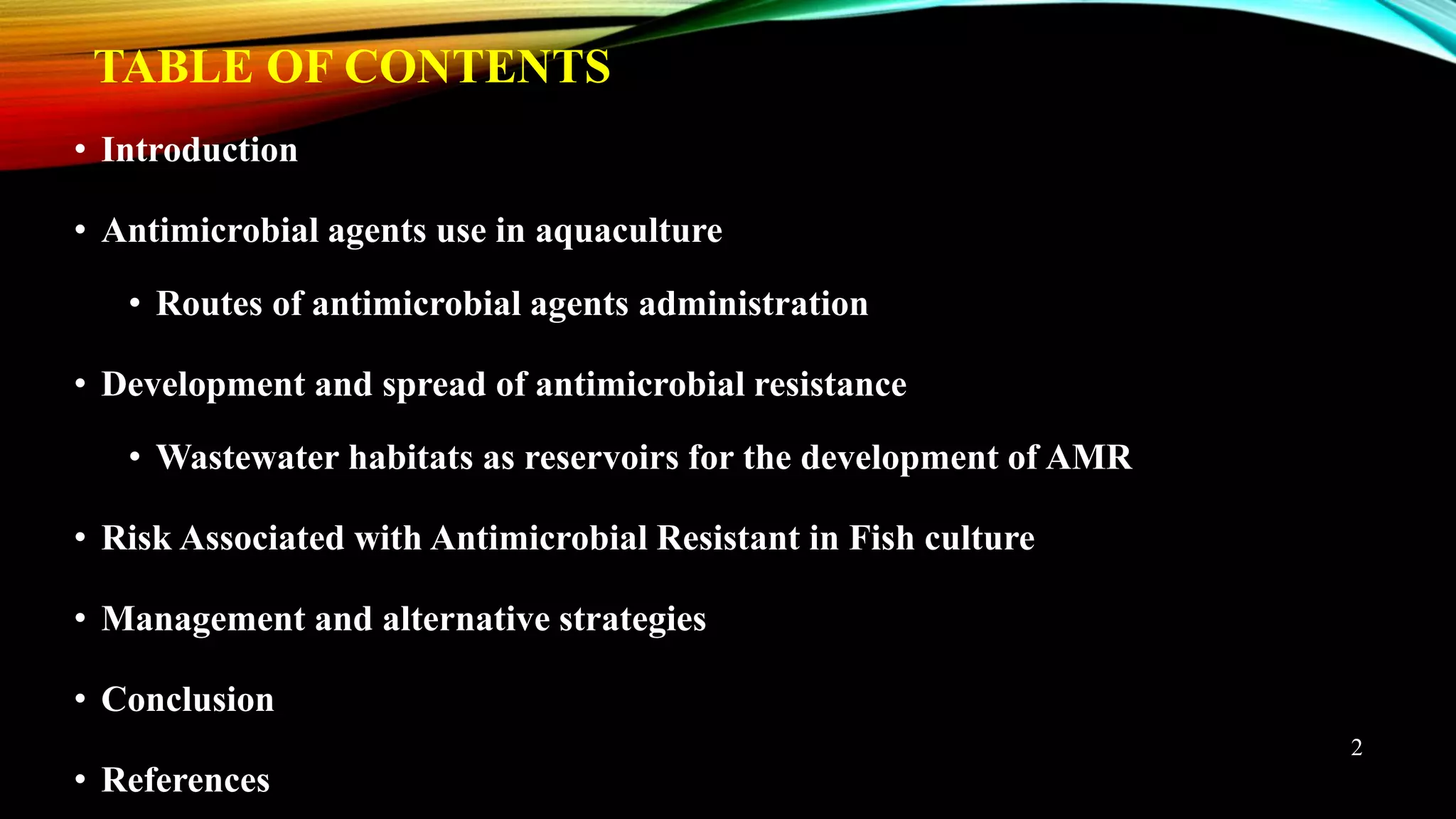 Review on AMR in fish | PPTX
