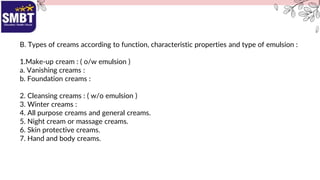 Review on cream as topical drug delivery system.pptm | PPTX