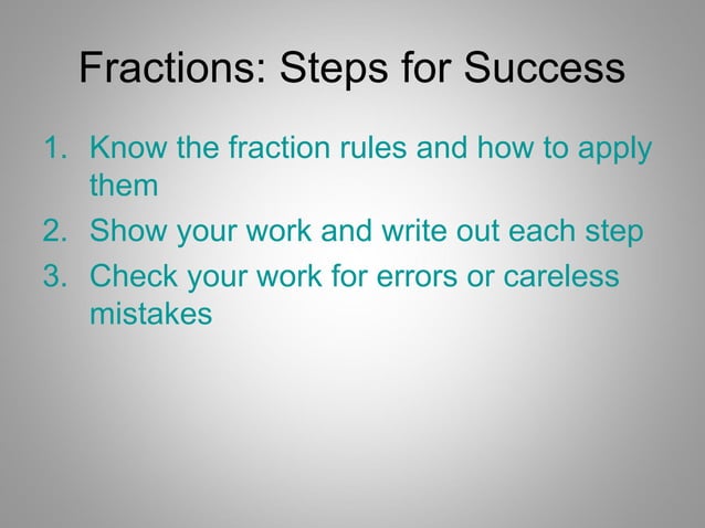 Review on Fractions GRADE 7 MATHEMATICS.ppt