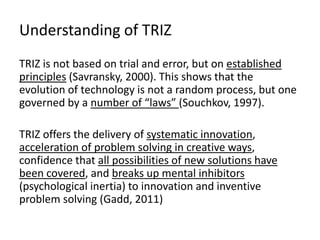 Integration of TRM with TRIZ | PPT
