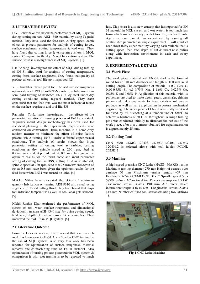 Review On Investigation And Optimization Of Turning Process Parameter…