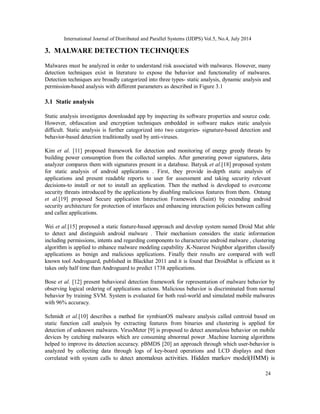 Review on mobile threats and detection techniques | PDF