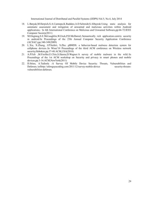 Review on mobile threats and detection techniques | PDF