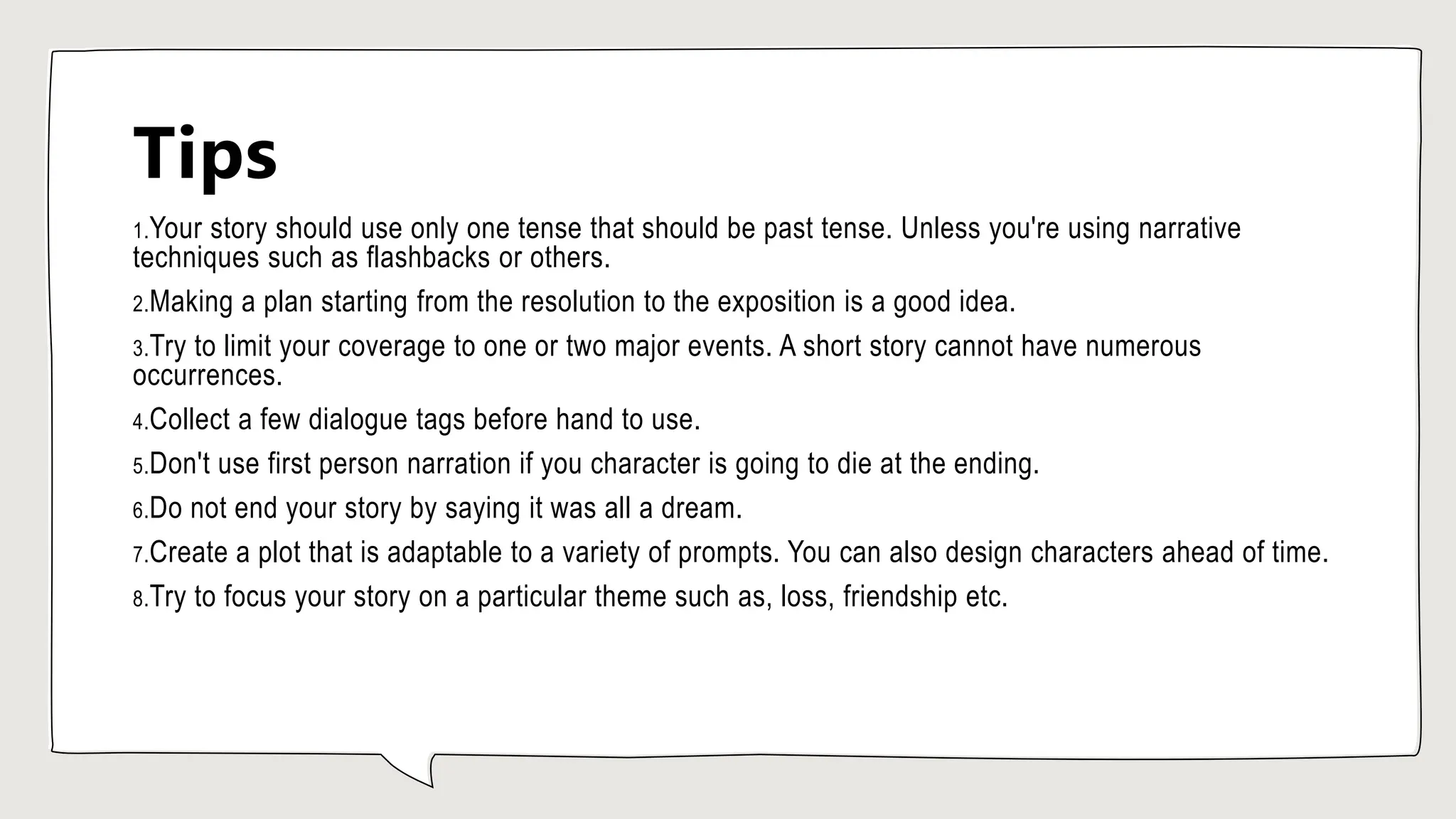 Review on Narrative Writing.pptx Tips on how to write a narrative essay ...