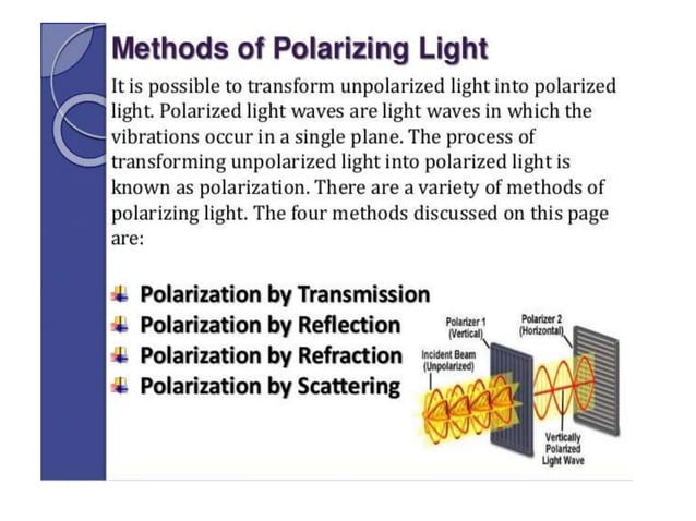 polarization of light | PPTX