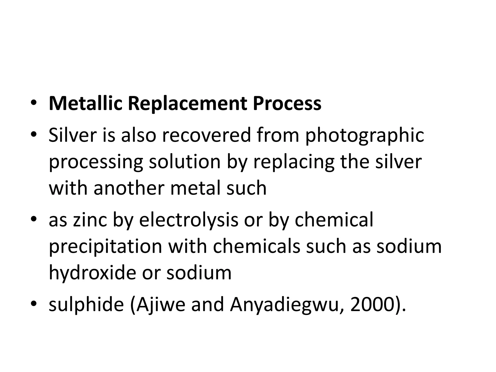 Review on recovery of silver | PPTX