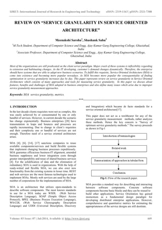 Review on “service granularity in service oriented | PDF