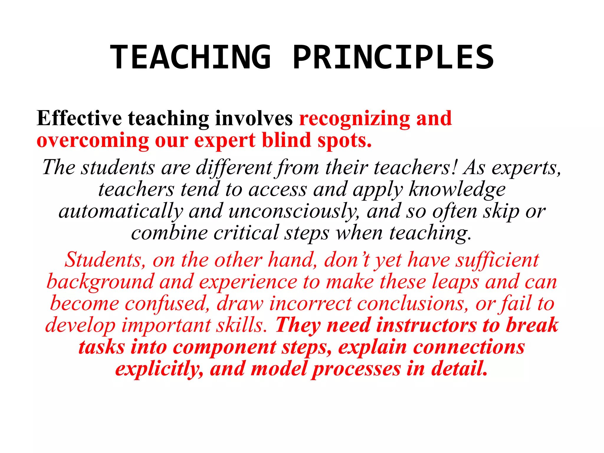 Teaching and Learning Principles with Instructional Planning | PPTX