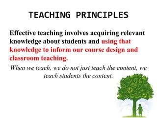 Teaching and Learning Principles with Instructional Planning | PPTX