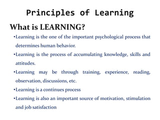 Teaching and Learning Principles with Instructional Planning | PPTX