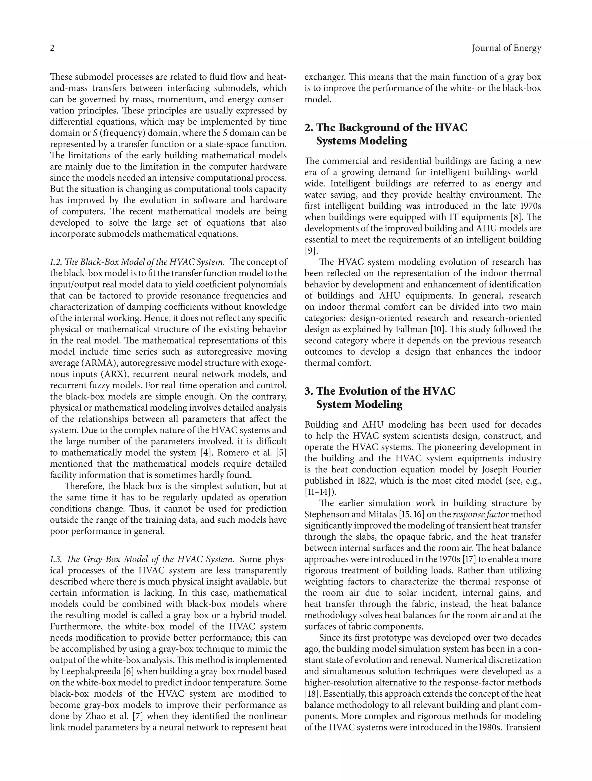 Review on the hvac system modeling types and the shortcomings of their ...