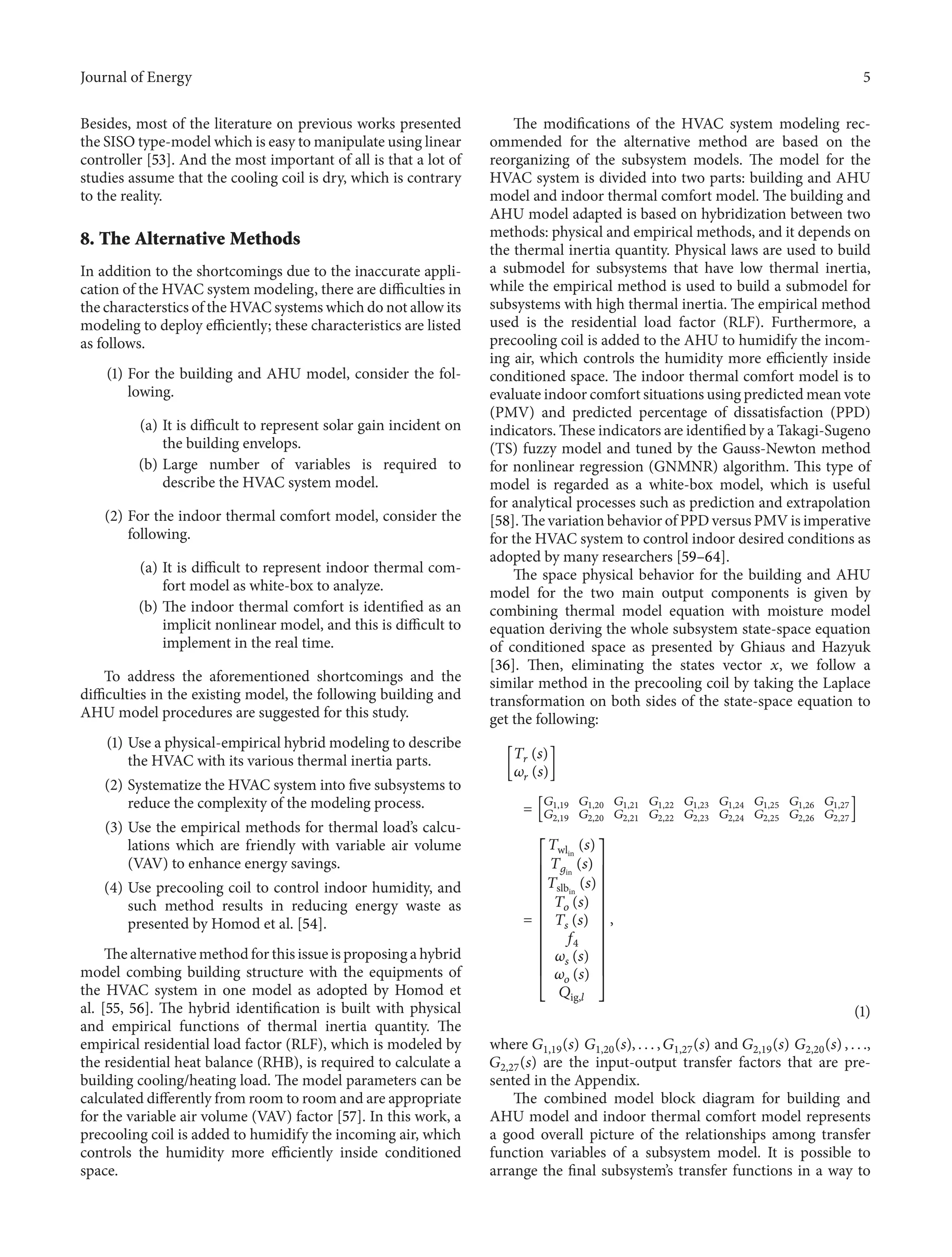 Review on the hvac system modeling types and the shortcomings of their ...