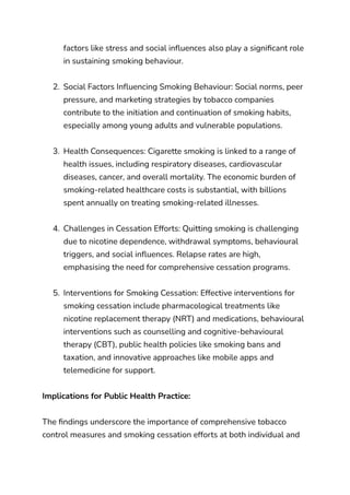 Review Paper - Addiction of Cigarette Smoking.pdf | Substance Abuse ...