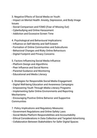 Review Paper - How social media influence youth and how it should be ...