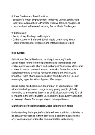 Review Paper - How social media influence youth and how it should be ...
