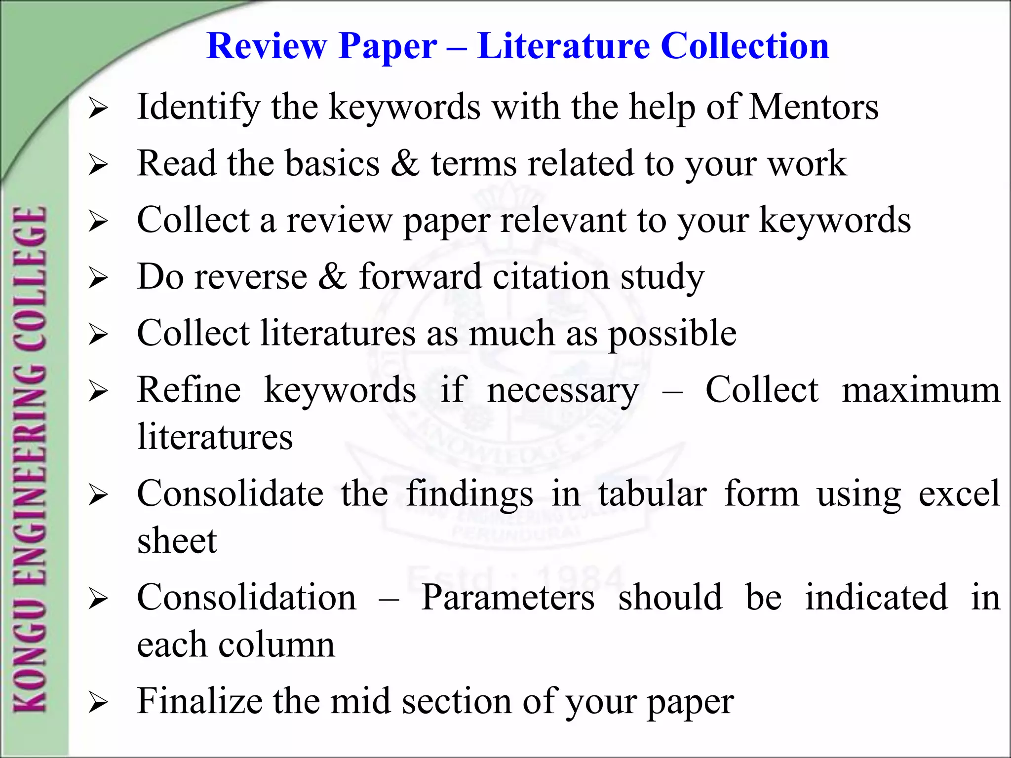 How to write a review paper | PDF | Publishing Industry | Industries