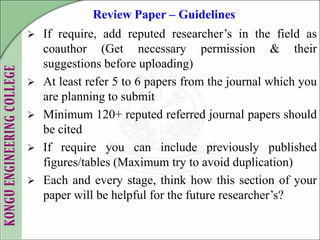 How to write a review paper | PDF