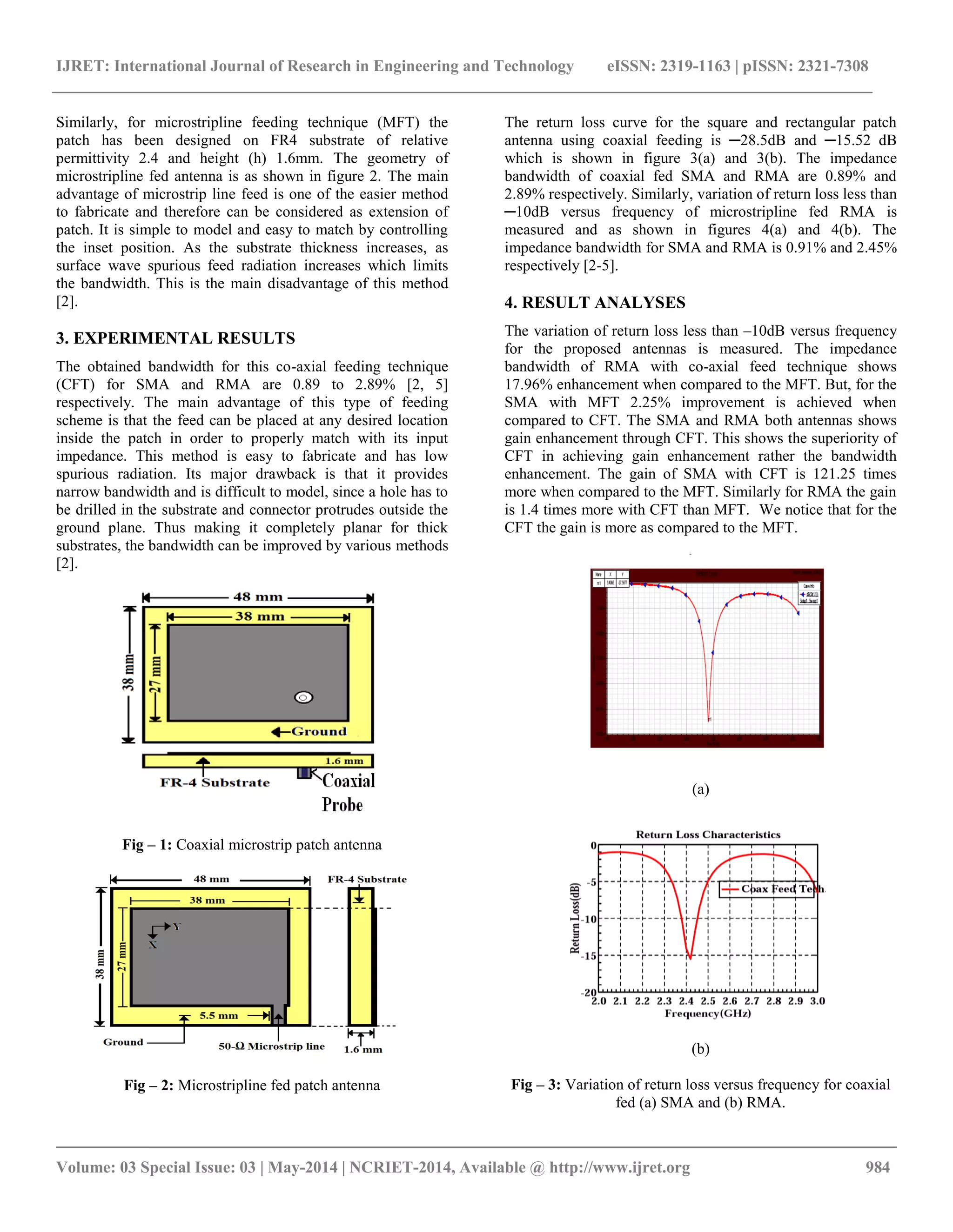Review paper on comparative analysis of microstripline and coaxial ...
