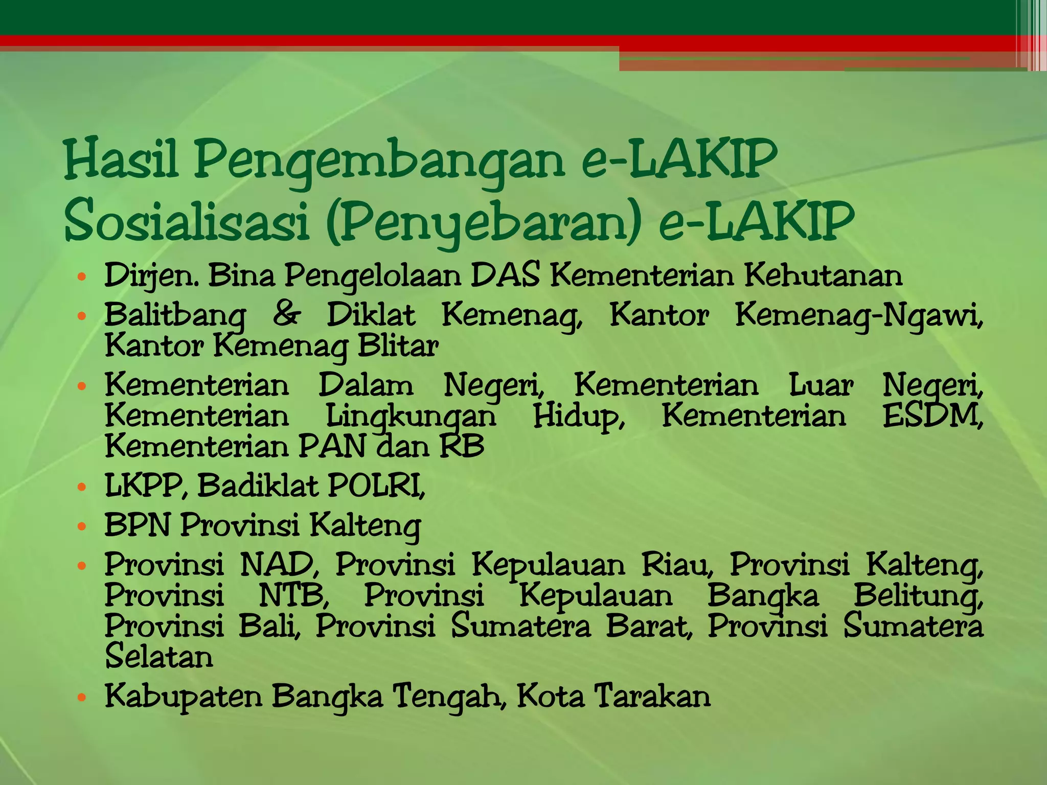 Review pengembangan e lakip rev | PDF